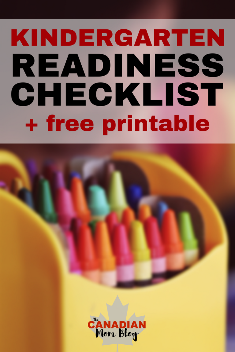 Kindergarten Readiness Checklist
